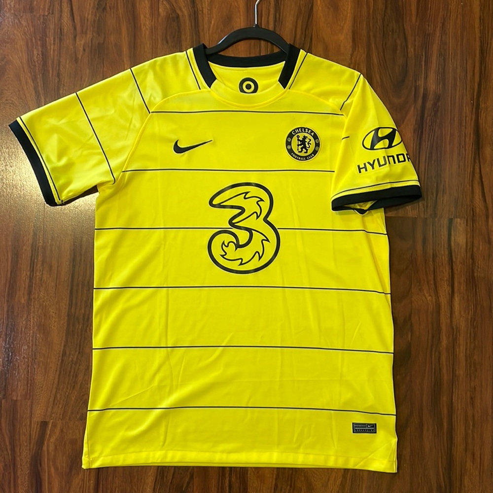 Chelsea Fc 2021-2022 Away Kit / Jersey , Nike Yellow … - Gem